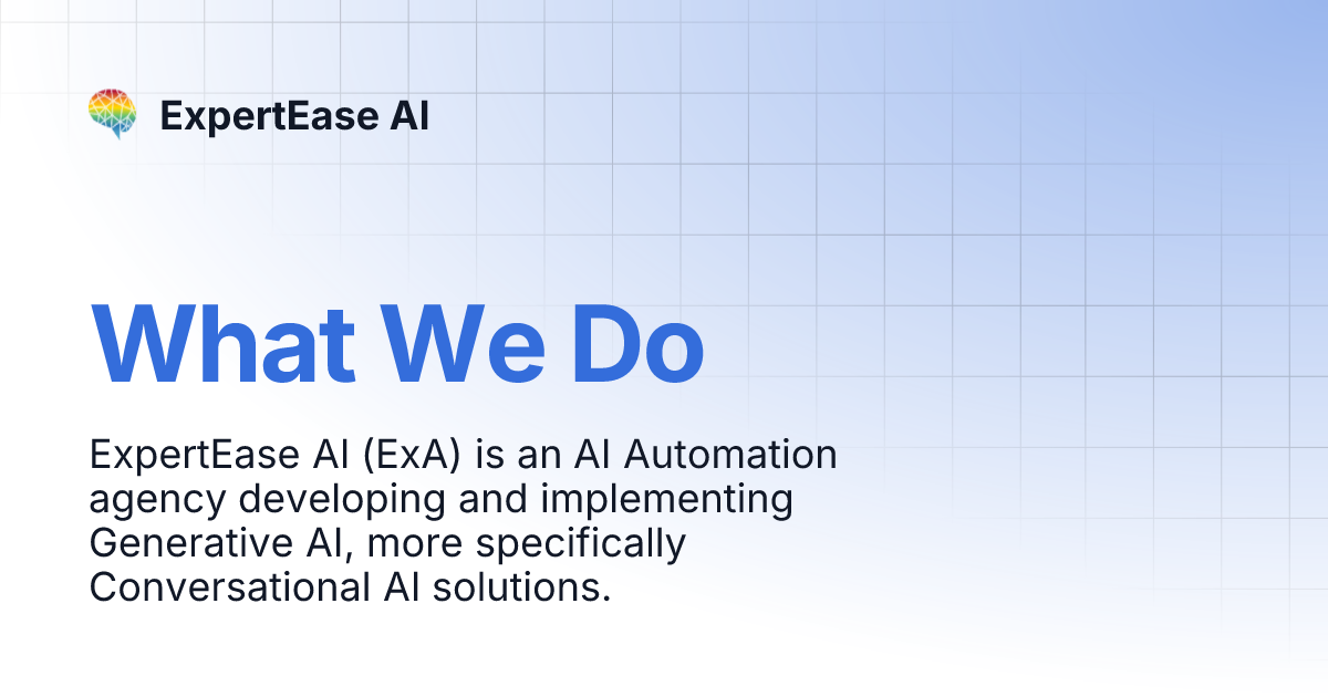 What We Do | ExpertEase AI