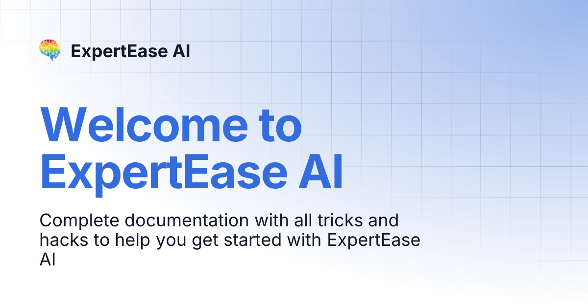 Welcome to ExpertEase AI | ExpertEase AI