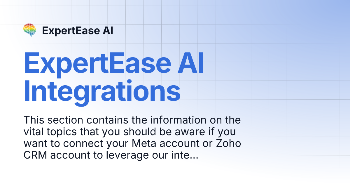 ExpertEase AI Integrations | ExpertEase AI
